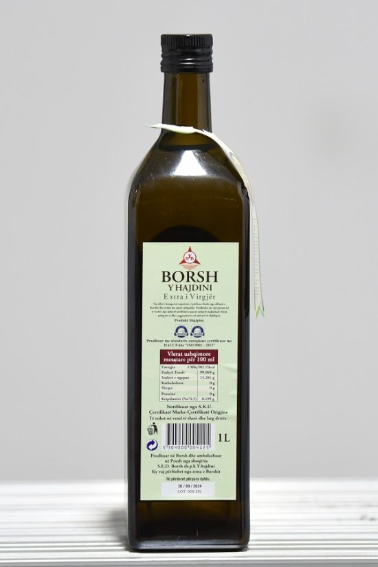 Vaj ulliri ekstra i virgjër (1 litër) - Vaj Ulliri Borsh